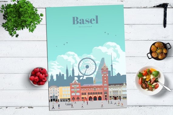 Basel Print Basel Wall Art Basel Poster Switzerland Wall - Etsy