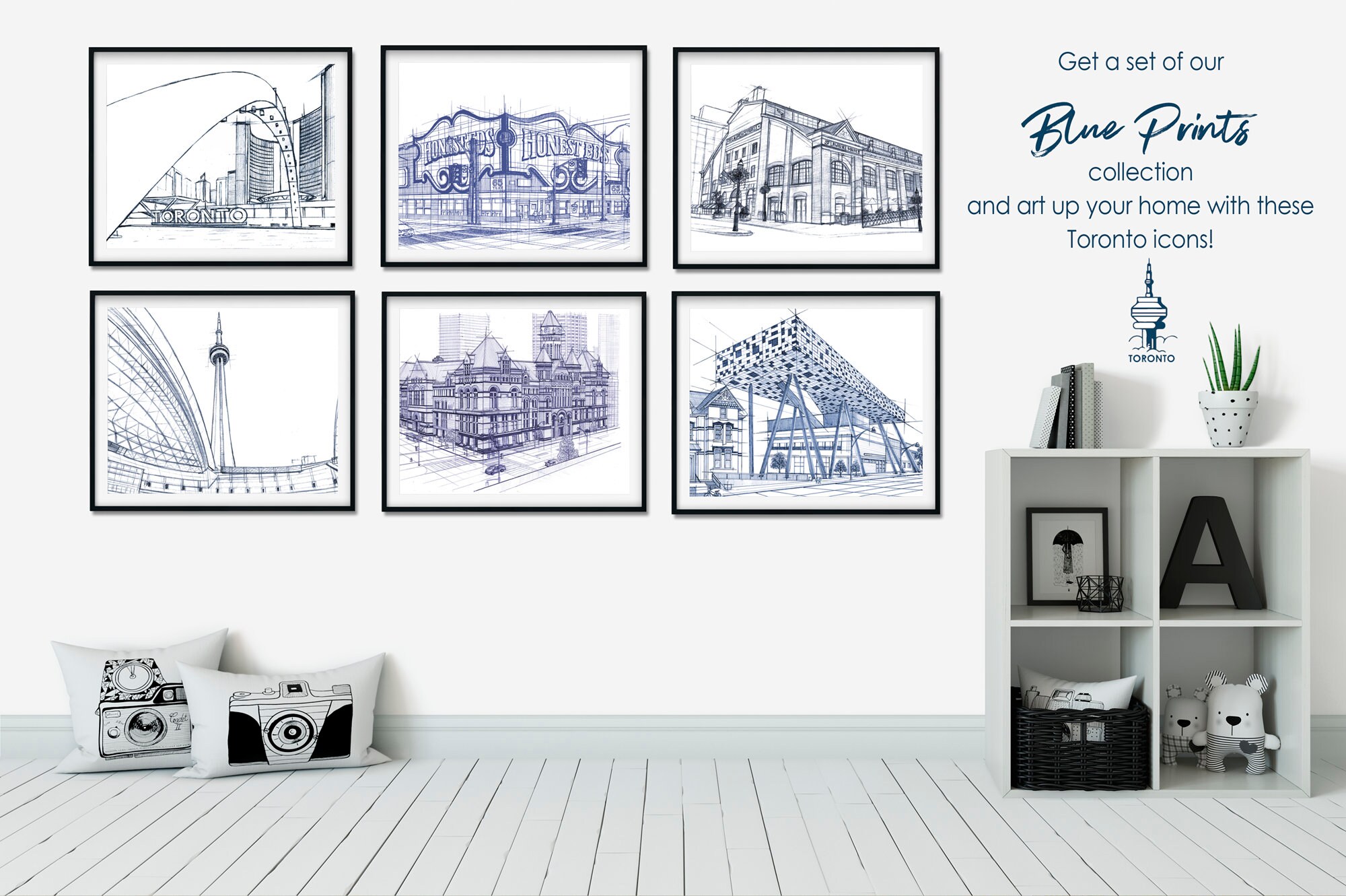 Toronto Gooderham Building, Landmark Art Print, Hand Drawn Architecture ...