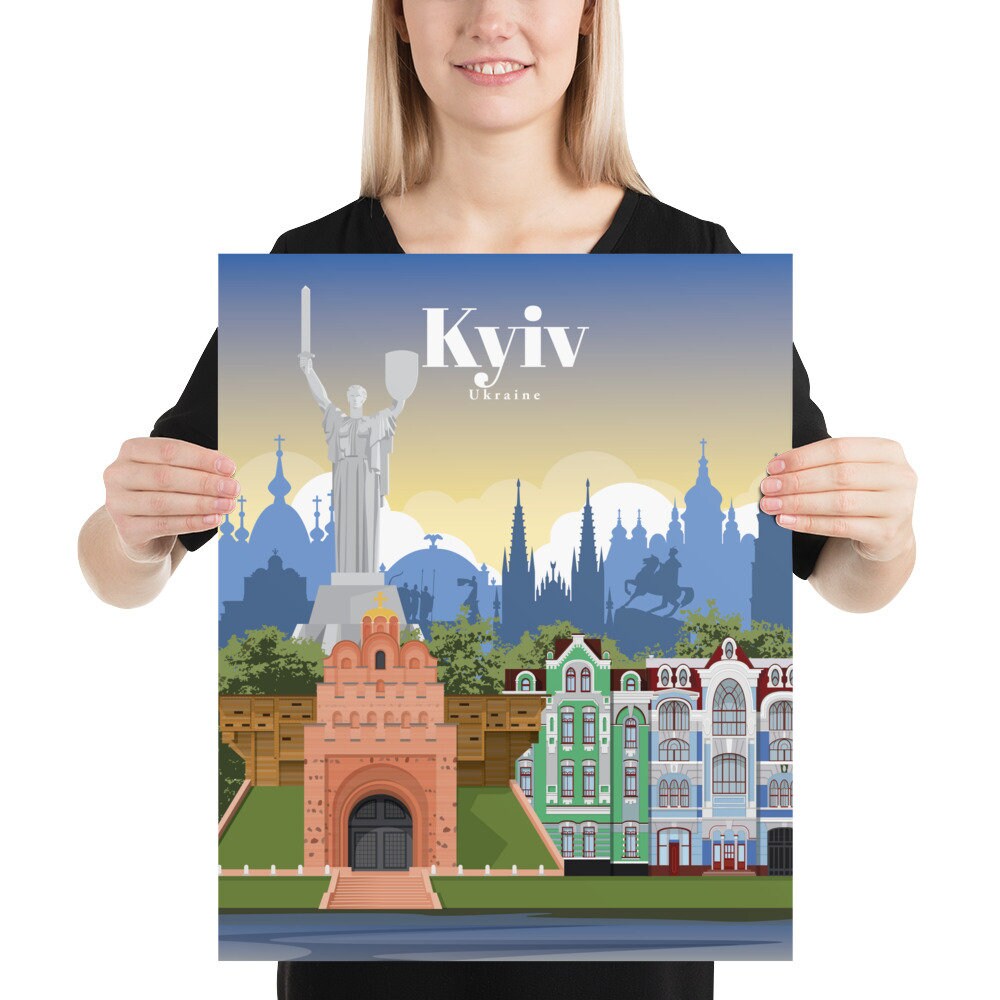 Kyiv Print, Kyiv Wall Art, Kyiv Poster, Ukraine Wall Art Print, Ukraine ...
