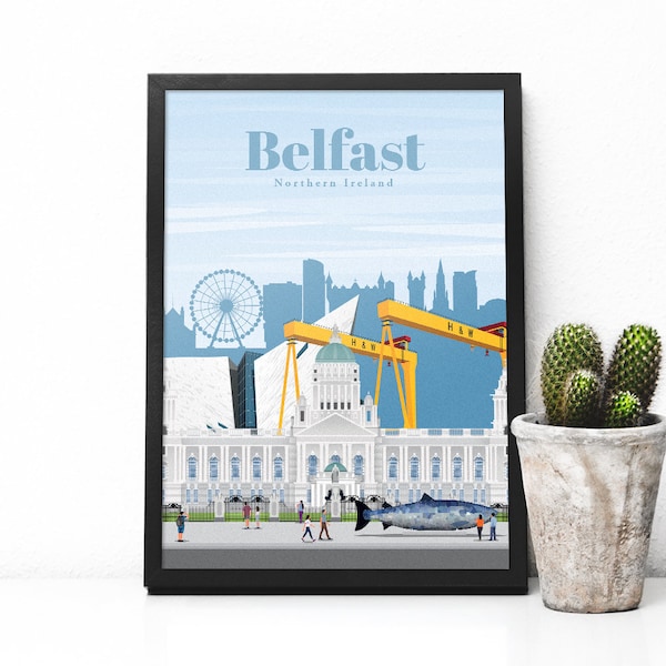 Belfast Poster - Etsy UK