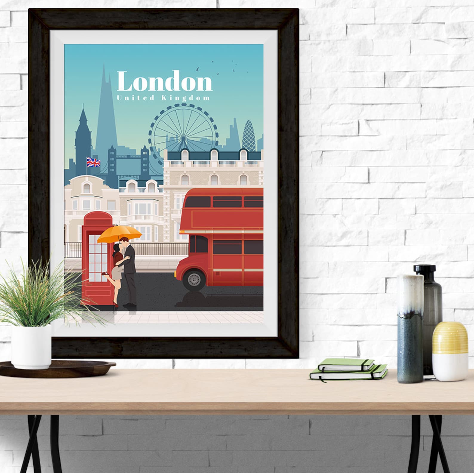 London Print London poster London Wall Art Print England | Etsy
