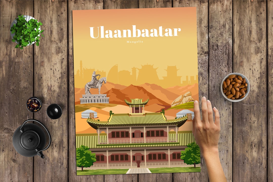 Ulaanbaatar Print, Ulaanbaatar Wall Art, Ulaanbaatar Poster, Mongolia ...