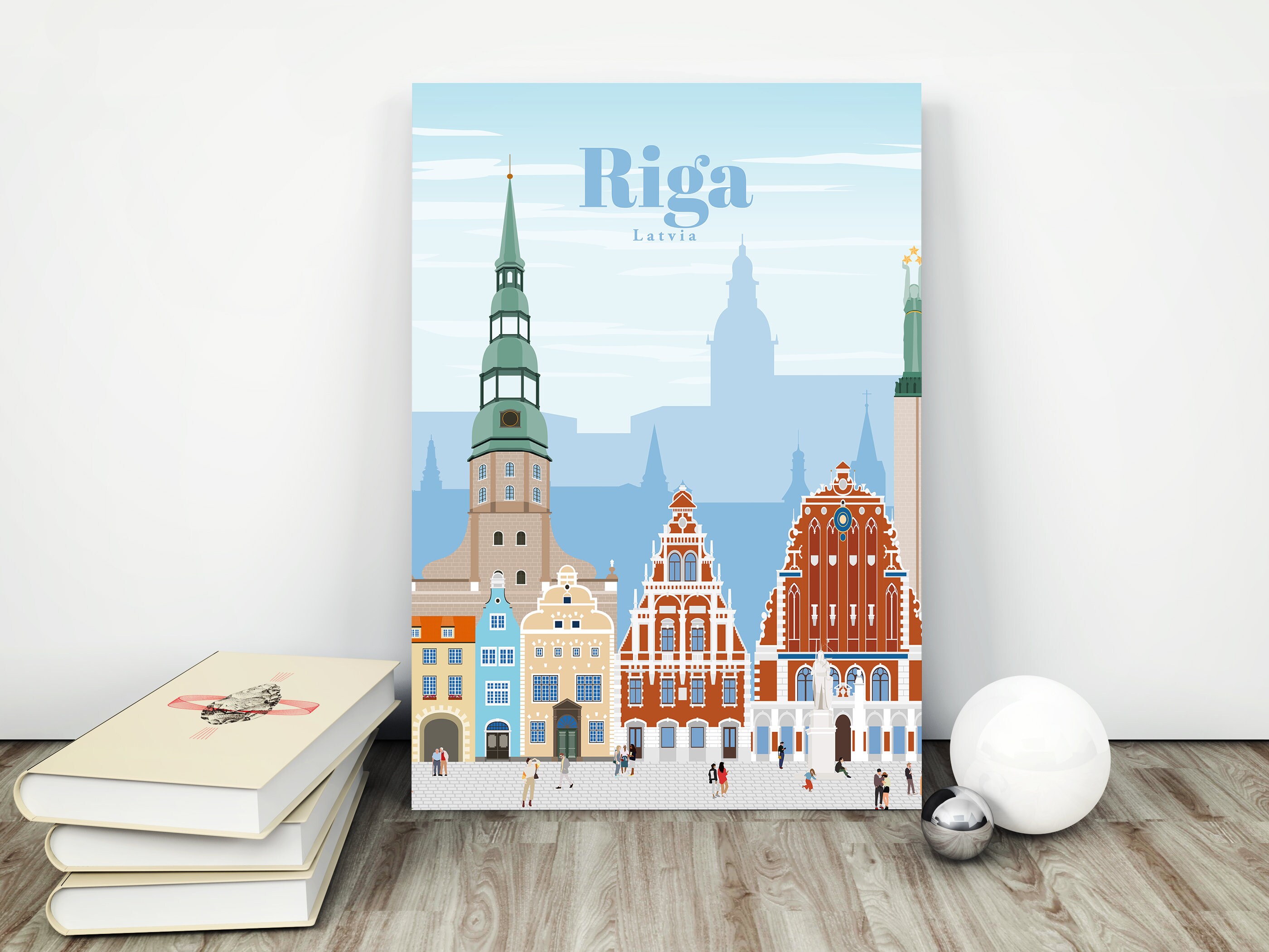 Riga Print Riga Wall Art Riga Poster Latvia Wall Art Print - Etsy