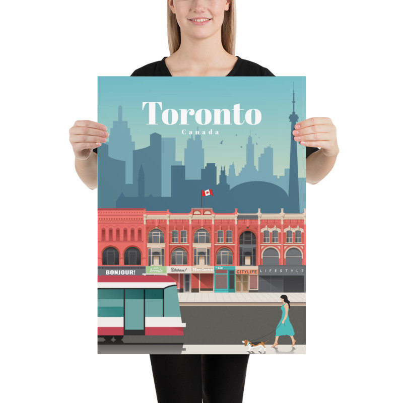 Toronto Print Toronto Wall Art Toronto Poster Canada Print | Etsy
