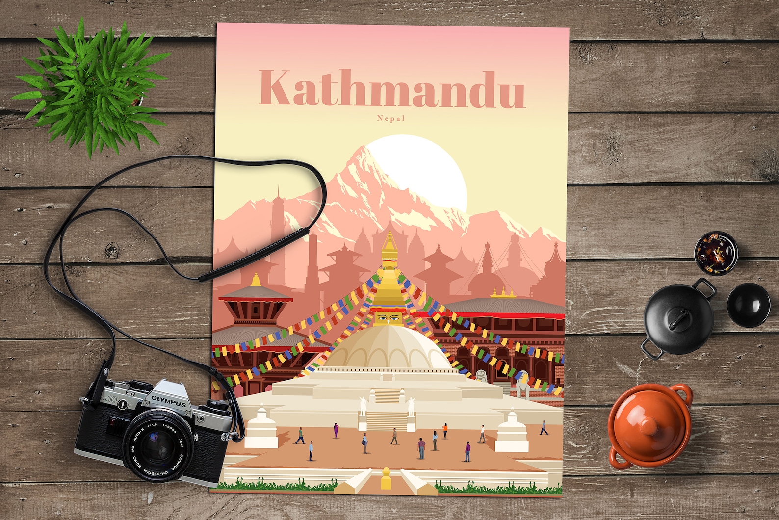 Kathmandu Print Kathmandu Wall Art Kathmandu Poster Nepal - Etsy