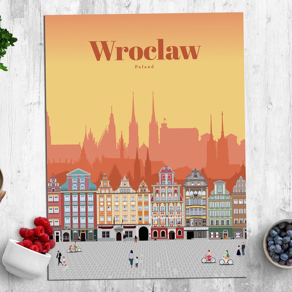 Vintage Wroclaw Poster - Etsy