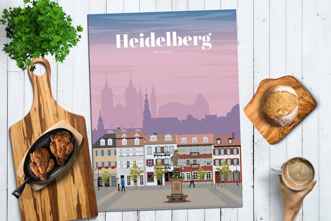 Heidelberg Print, Heidelberg Wall Art, Heidelberg Poster, Germany Wall ...