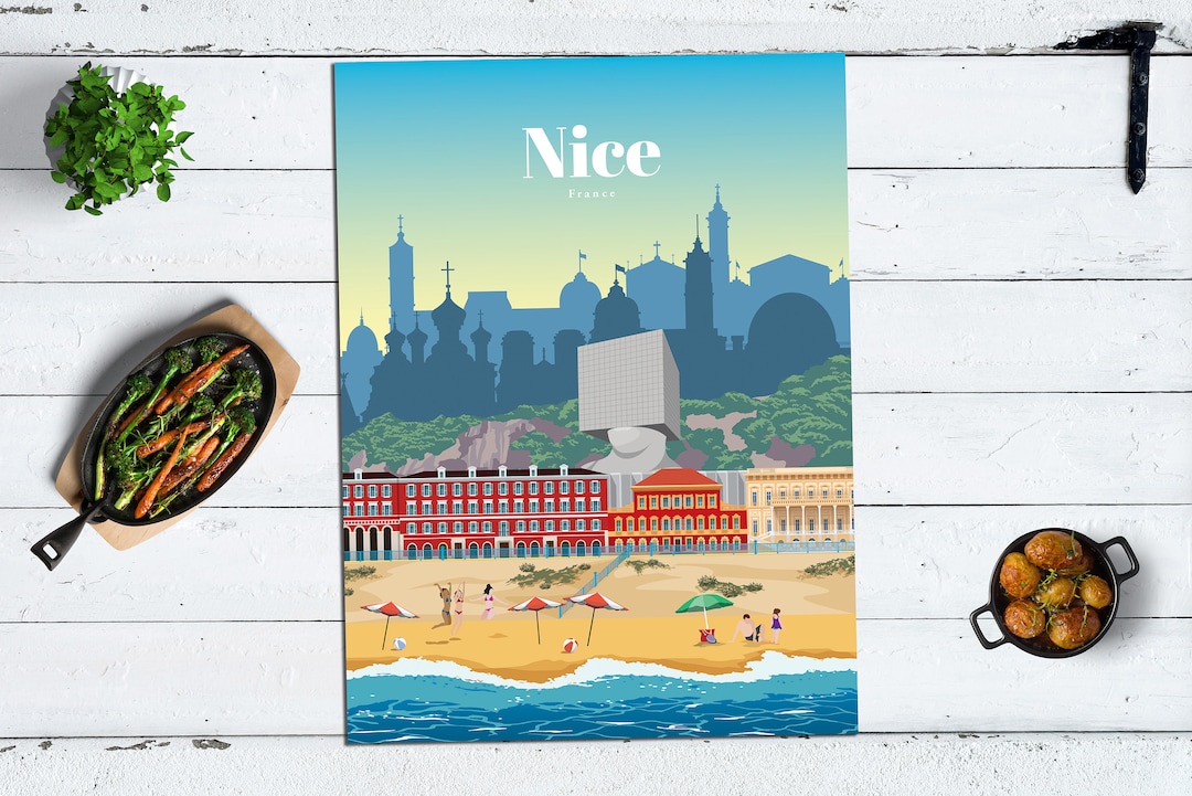Nice Print, Nice Wall Art, Nice Poster, Nice Wall Art Print, France ...