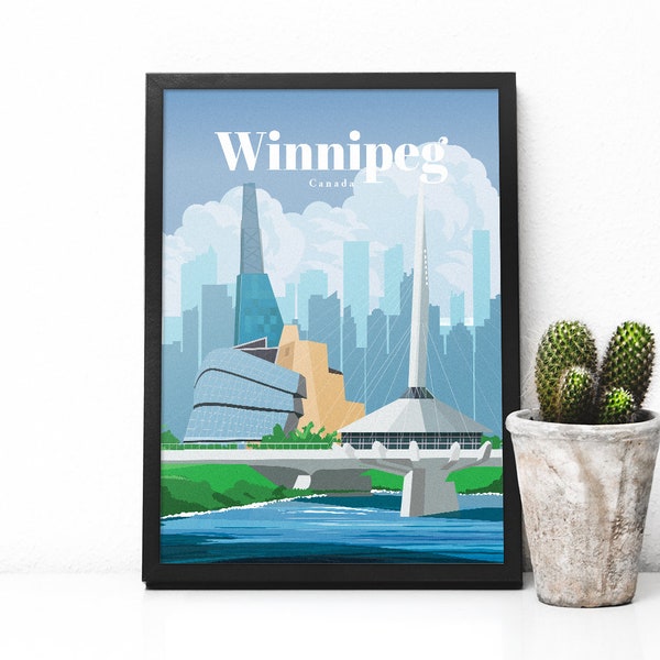Manitoba Travel Poster - Etsy