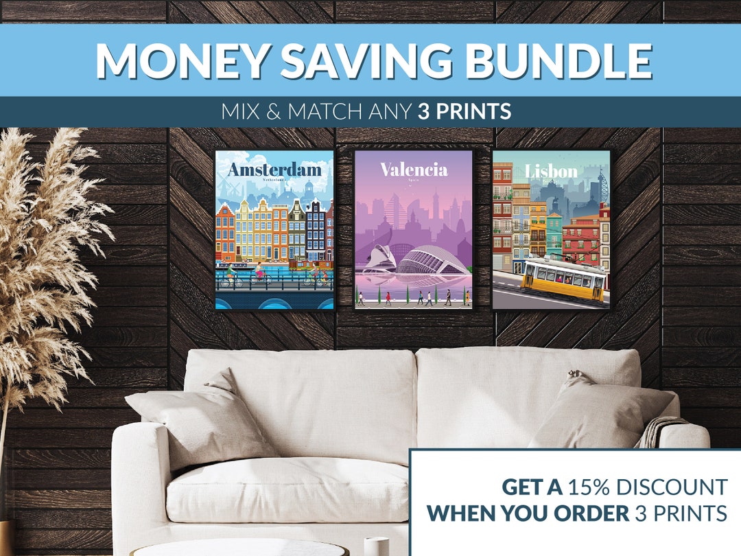 Money Saving Print Set - Any 3 Prints of Your Choice, Choose Your Size ...