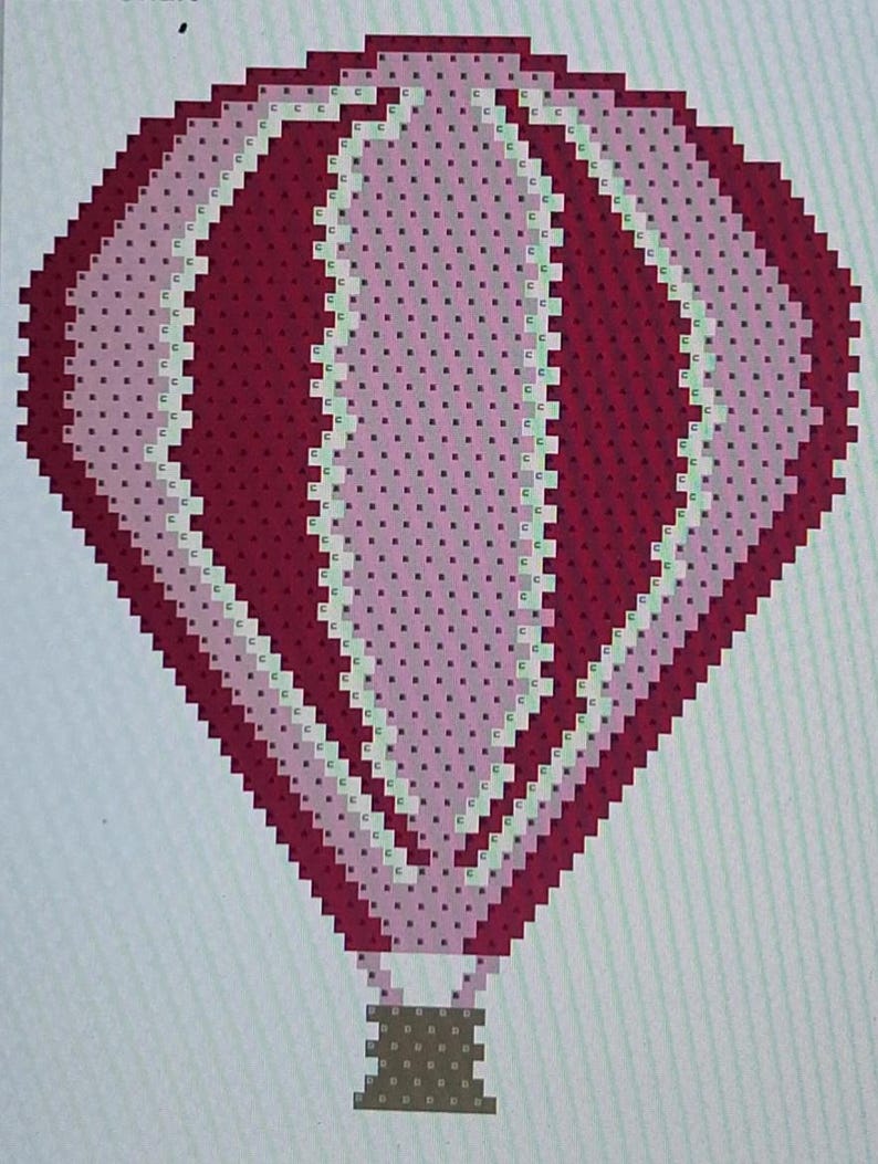 Brick Stitch Pattern for Hot Air Balloon - Etsy