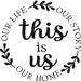 This is Us Decal • Round DIY Sign • Door Hanger Decor • Farmhouse ...