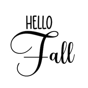 Hello Fall Decal • Decal Only • Porch Sign DIY • Housewarming Gift - Etsy