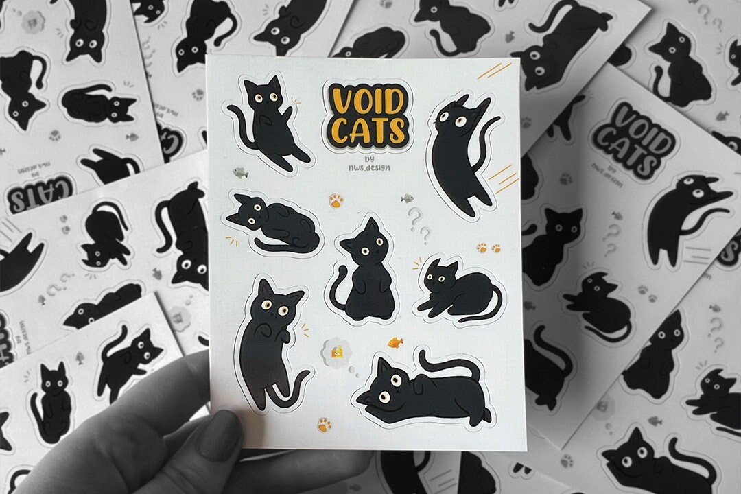 Void Cats Sticker Sheet - Etsy