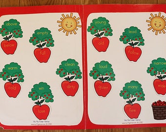 Fruit & Vegetable Sort Printable File Folder Game Preschool | Etsy