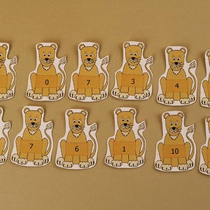 Subtraction - Lion Love - Printable File Folder Game PDF Download ...