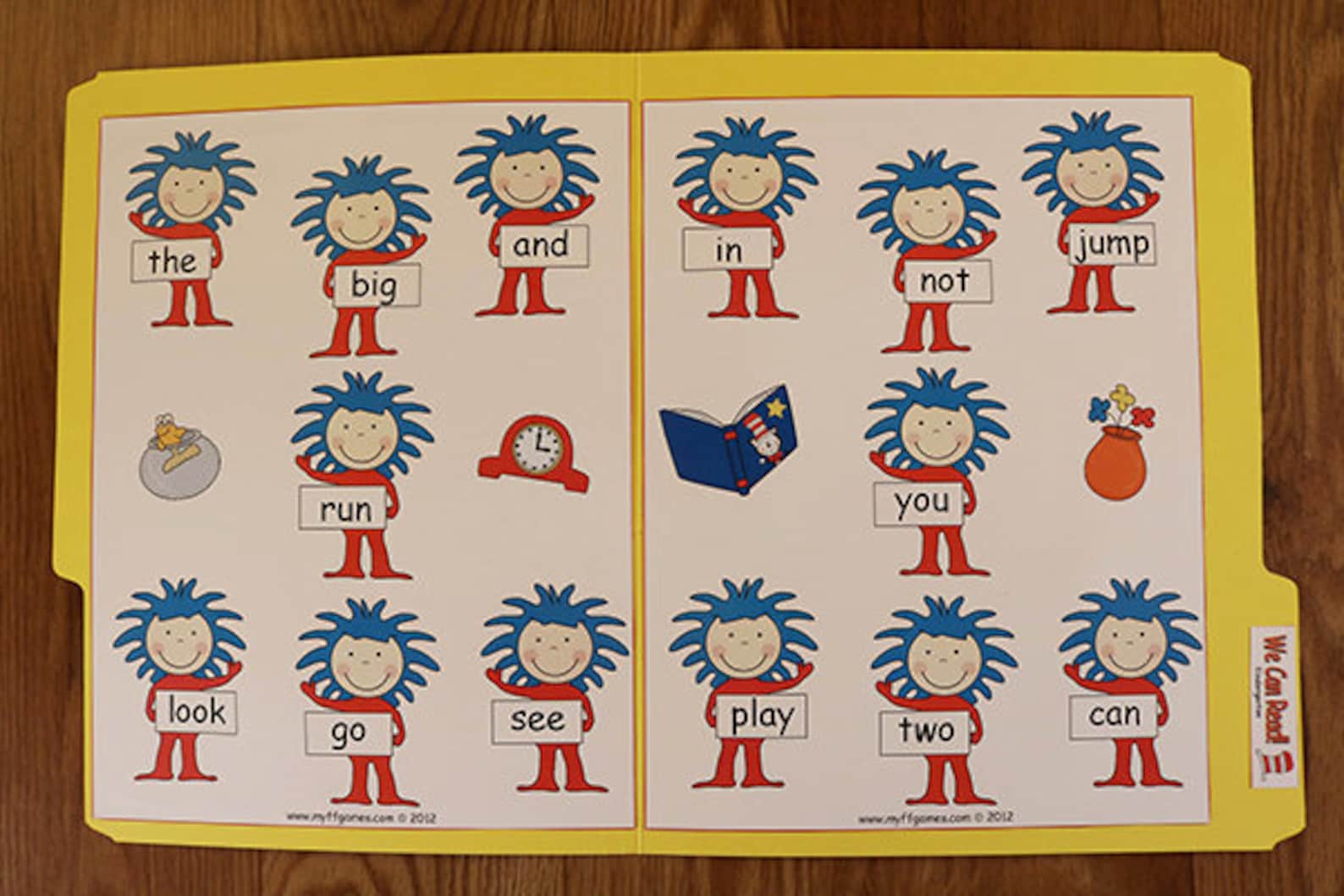 Dolch Sight Words - We Can Read! Printable File Folder Game - Etsy