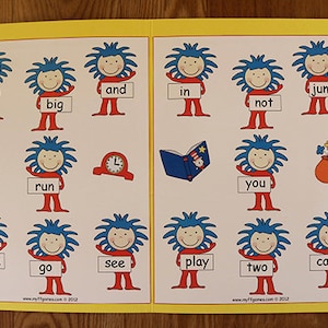 Dolch Sight Words - We Can Read! Printable File Folder Game - Etsy