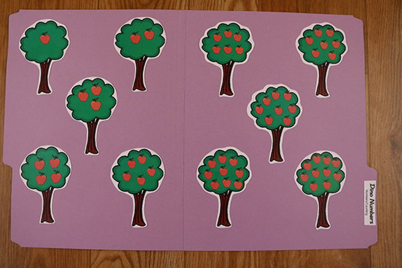 5 Pack just Counting Printable File Folder Game PDF Download Preschool ...