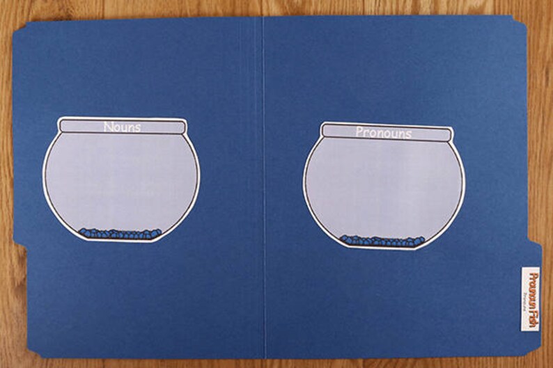 Pronouns - Pronoun Fish- Printable File Folder Game- PDF Download-2nd ...