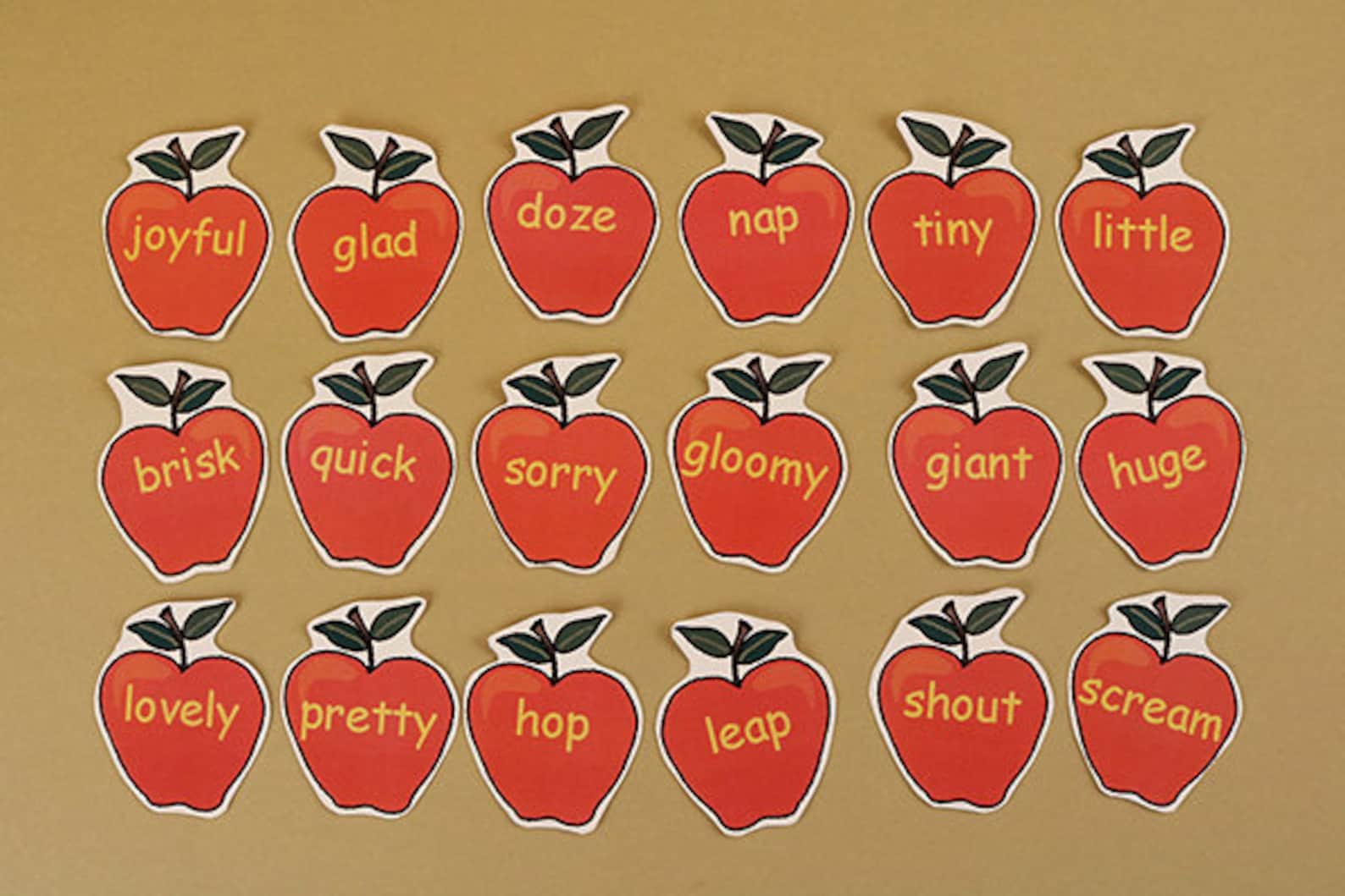 Synonyms - Apple Fun - Printable File Folder Game PDF Download - 2nd ...