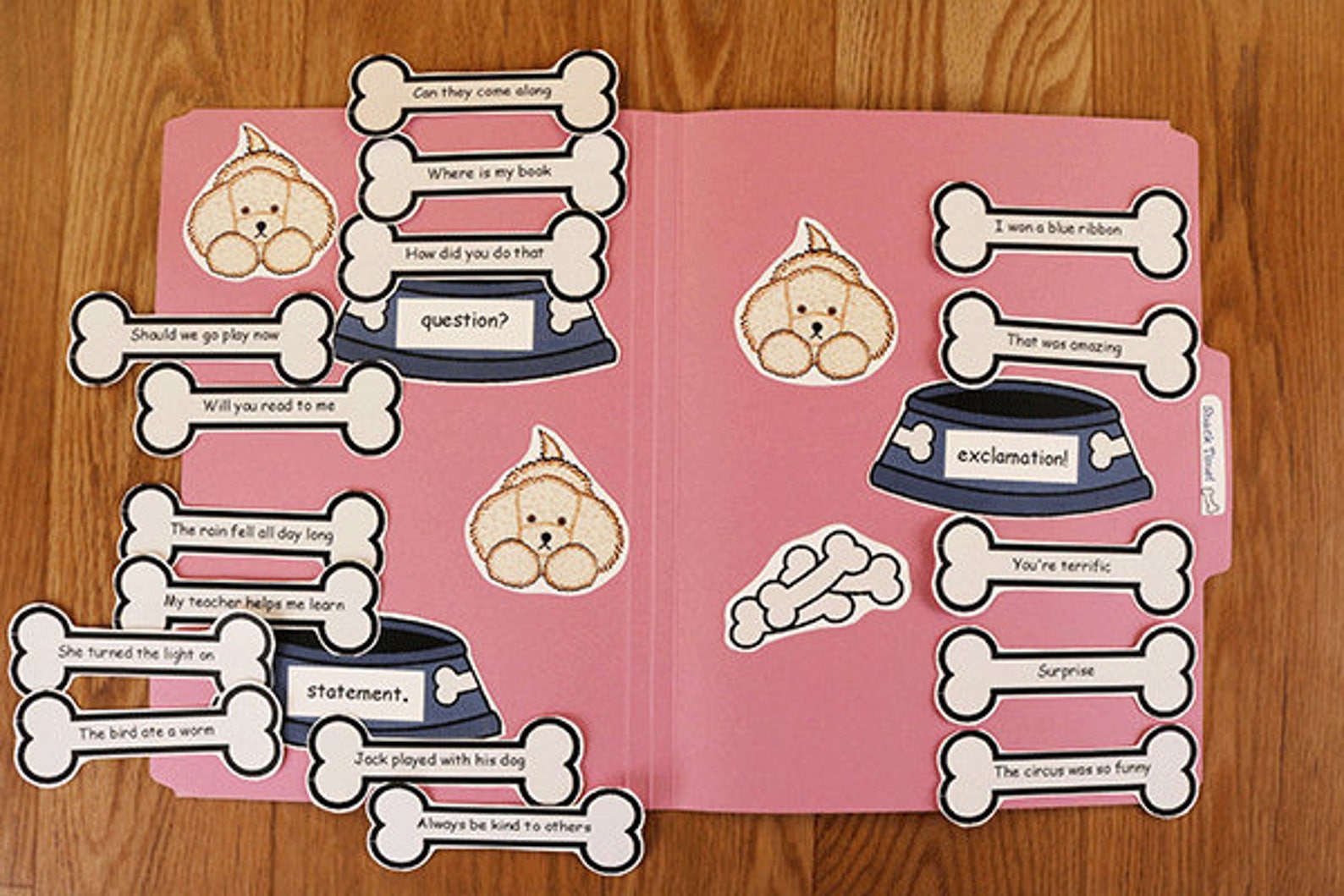 Punctuation - Snack Time -file Folder Game - Printable PDF Download ...