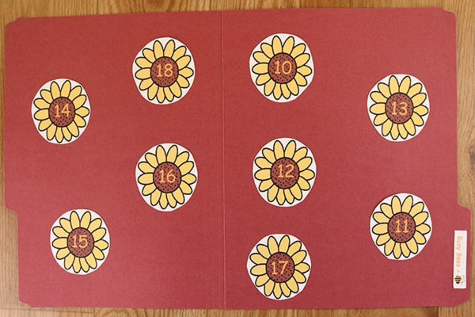 Horizontal Addition - Busy Bees - Printable File Folder Game PDF ...