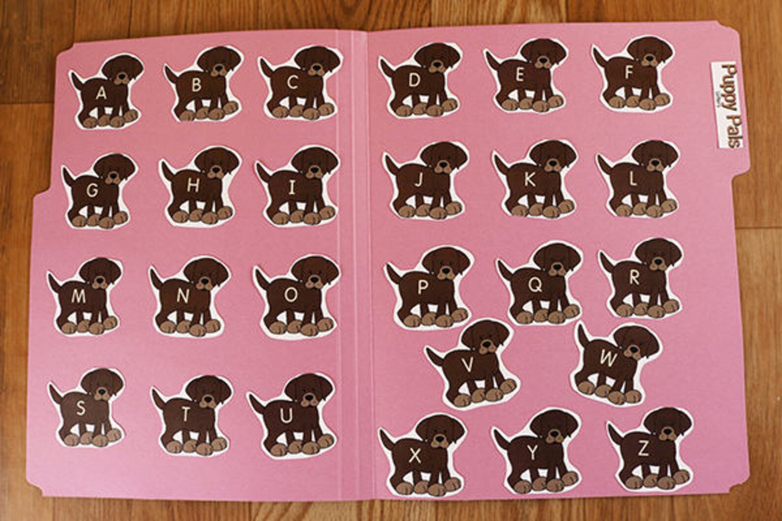 Upper/ Lowercase Letters - Puppy Pals - Printable File Folder Game PDF ...