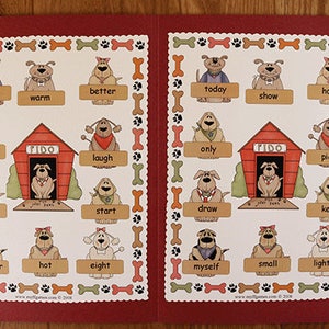 Dolch Sight Words 3rd Gd -dog Days- Printable File Folder Game PDF ...