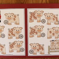 5 Pack just Counting Printable File Folder Game PDF Download Preschool ...