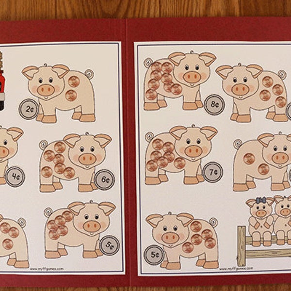 Place Value apple Bites Printable File Folder Game PDF Download Math ...