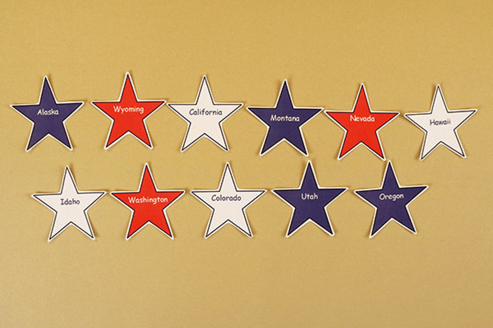 State Capitals - Western States - Printable File Folder Game PDF ...