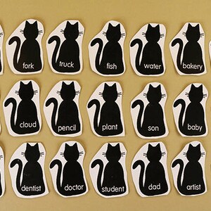 Nouns - Spooky Cats - Printable File Folder Game PDF Download - 2nd 3rd ...