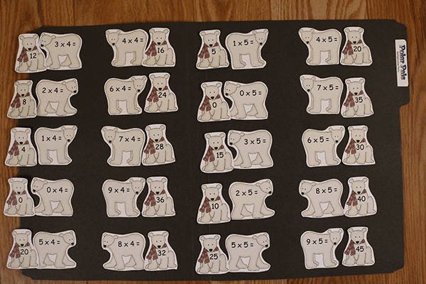 Multiplication Fact Families 0-9 Mega Pack Polar Pals Printable File ...