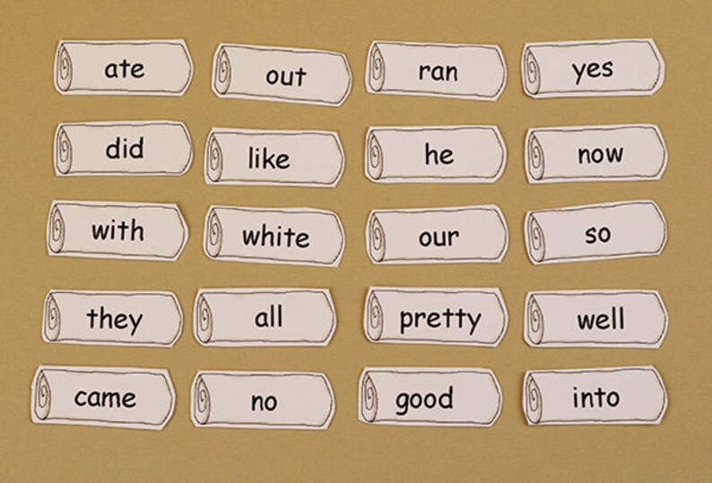 Dolch Sight Words Primer - Dog Days - Printable File Folder Game PDF ...