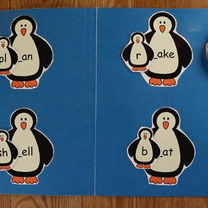 Word Families: -an, -at, -ake, -ell - Penguin Party Set 1 - Printable ...