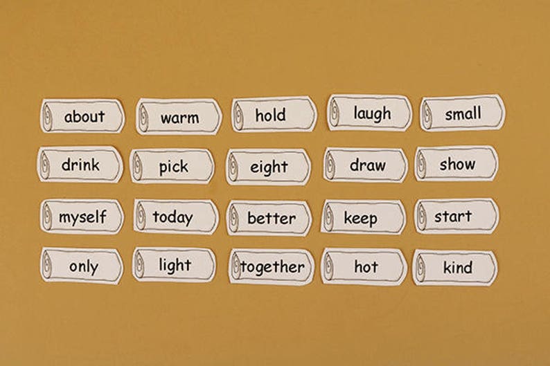 Dolch Sight Words 3rd Gd dog Days Printable File Folder Game PDF ...