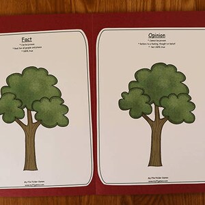 Fact Opinion - File Folder Game - Little Owl - Printable PDF Download ...