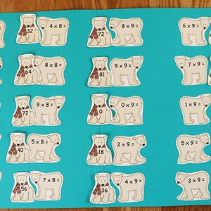 Multiplication Fact Families 0-9 Mega Pack! - Polar Pals - Printable ...