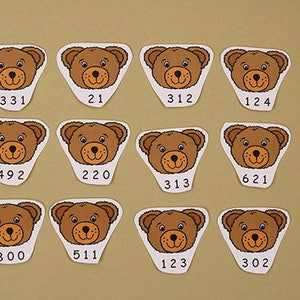 3 Digit Subtraction - Honey Bear - Printable -file Folder Game PDF ...