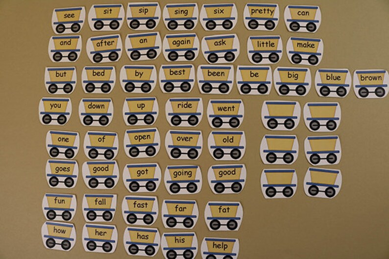 Alphabetical Order - ABC Train - Printable File Folder Game PDF ...