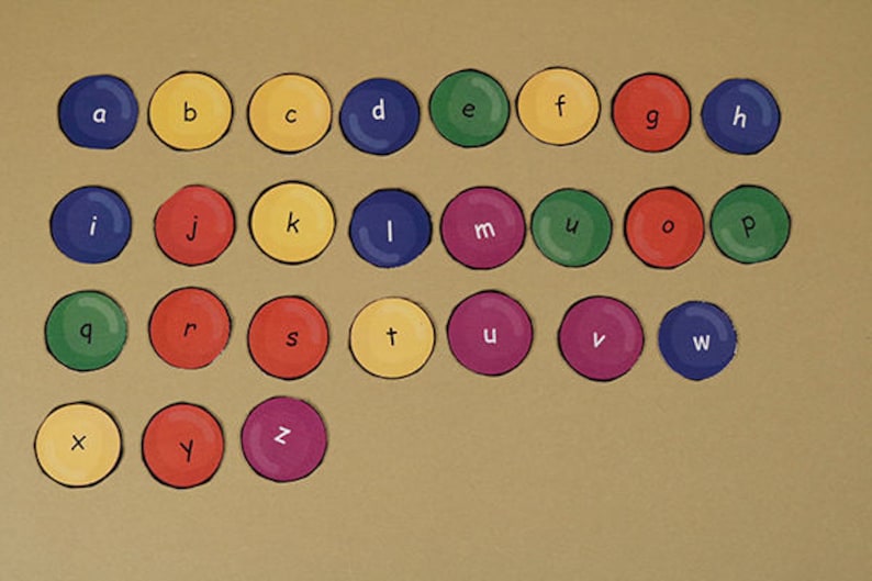 Upper/lowercase Letters - Gumball Letters - Printable File Folder Game ...