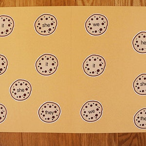 Pronouns - File Folder Game- Cookies - Printable PDF Download-2nd 3rd ...