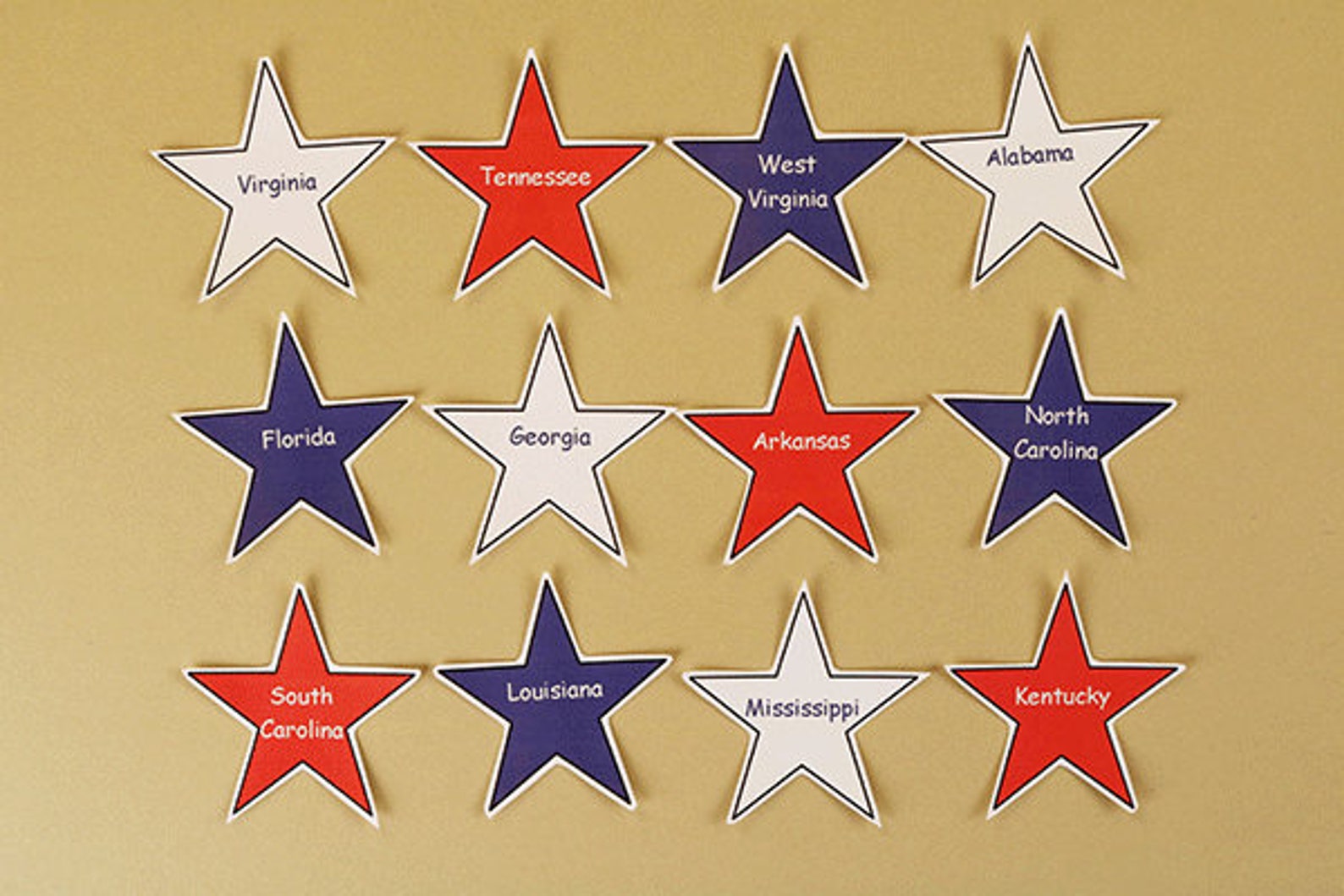 State Capitals - Southeastern States - - Printable File Folder Game PDF ...