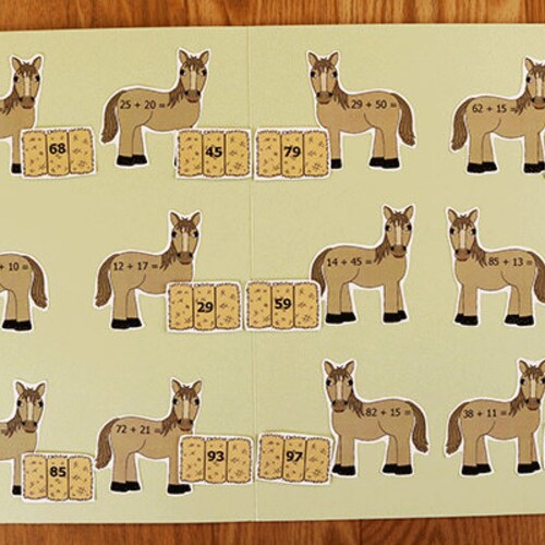 Addition Sum It Up Printable File Folder Game PDF Download - Etsy