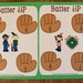 Fractions - Batting up Fractions- Printable File Folder Game PDF ...