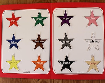 Color Matching - Horse Colors - Printable File Folder Game PDF Download ...