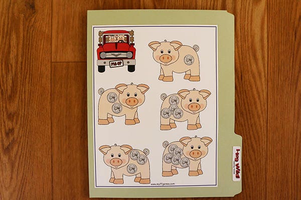 Counting Money: (nickels) - Hog Wild Money - Printable File Folder Game ...