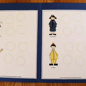 Community Helpers - Printable File Folder Game PDF Download - Preschool ...