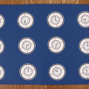 Telling Time - Hour & Half Hour - Play Ball- Printable File Folder Game ...